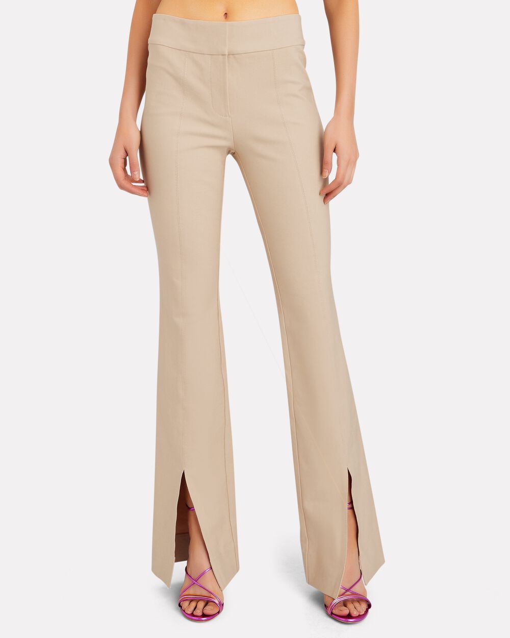 Maeve Flared Slit Hem Trousers | Intermix US